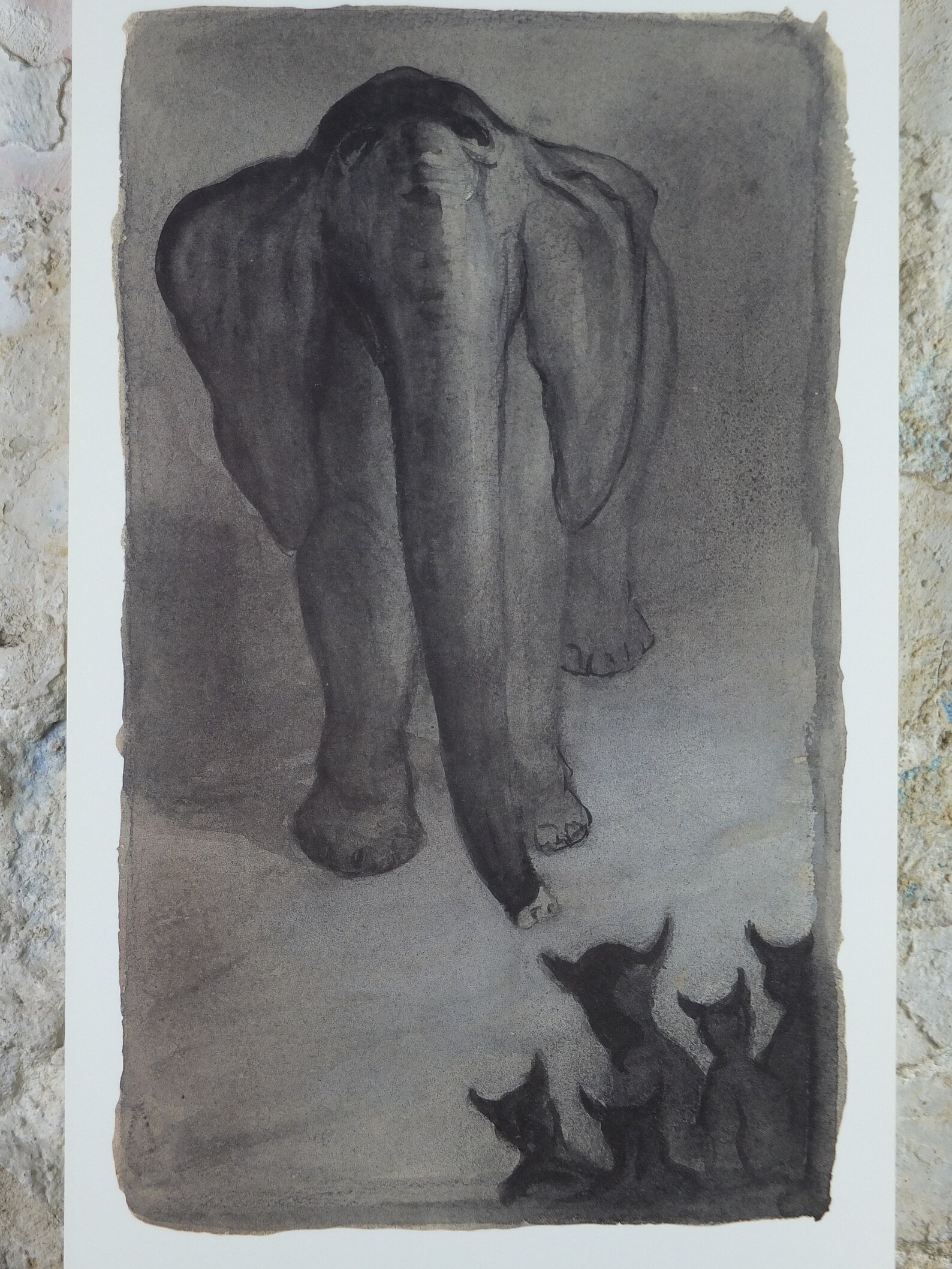 1986 Alfred Kubin Poster, the Elephant, Amazing Condition, Surrealism ...