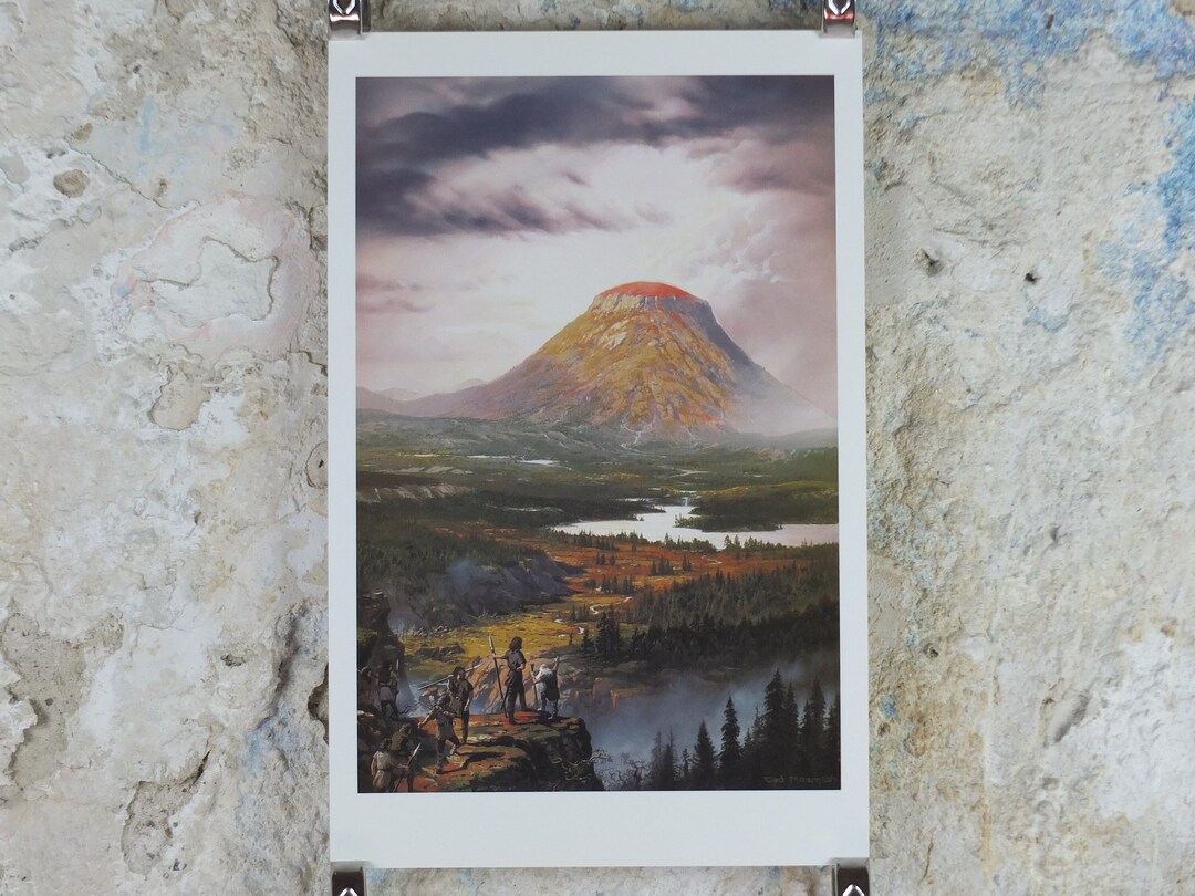 1998 Tolkien Silmarillion Poster, Turin at Amon Rudh, by Ted Nasmith ...