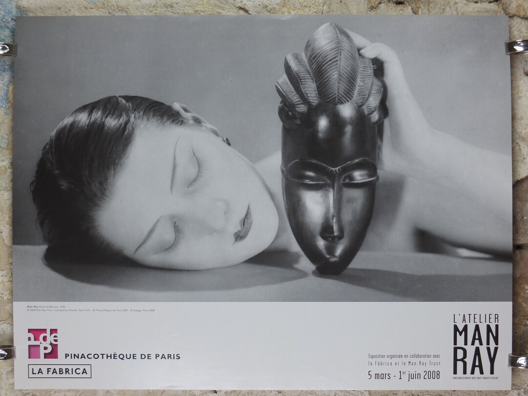 2008 Man Ray Poster, Black and White, Noire Et Blanche, 1936, Dada in ...