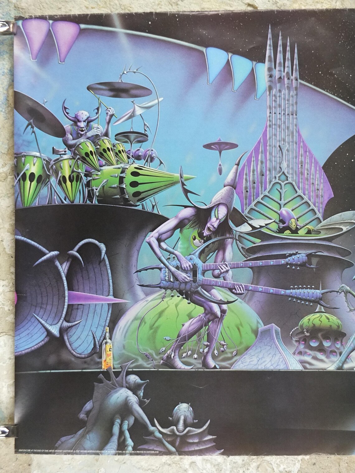 1987 Hawkwind Out of the Shadows Poster, by Rodney Matthews, Encore at ...