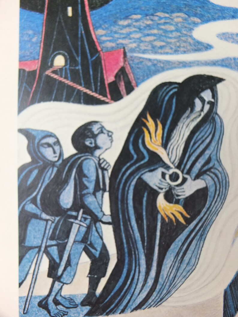 1981 Lord of the Rings Poster, J.R.R. Tolkien by Eric Fraser, BBC Radio ...