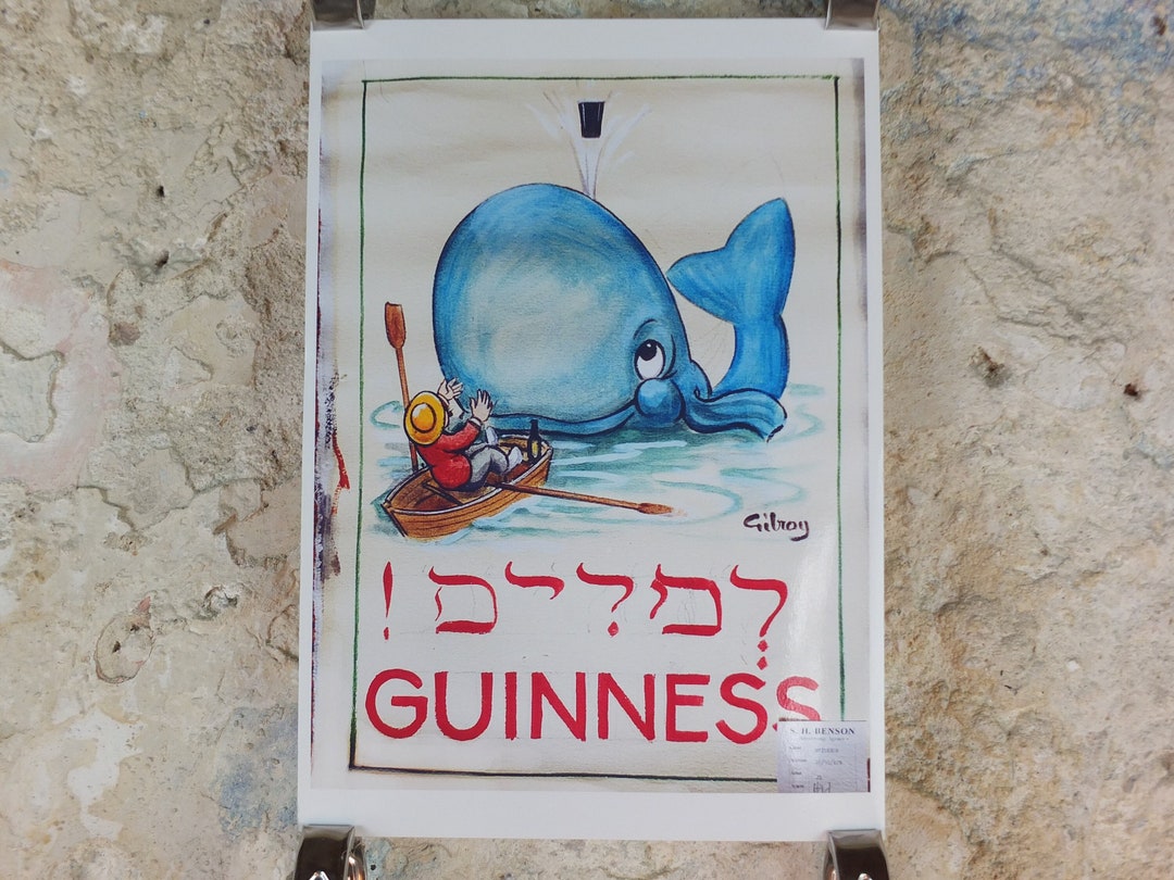 The Lost Guinness Gilroy Posters Photo, by John Gilroy, Whale With ...