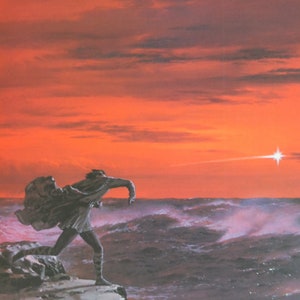 1998 Tolkien Silmarillion Poster, Maglor Casts Silmaril in the Sea, by ...