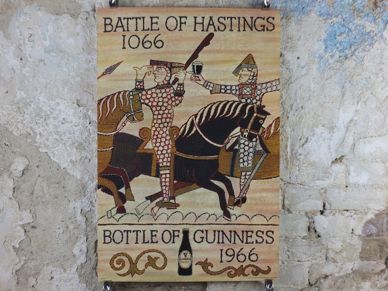 1066 Guinness Poster 1966 Original Bayeux Tapestry Theme - Etsy UK