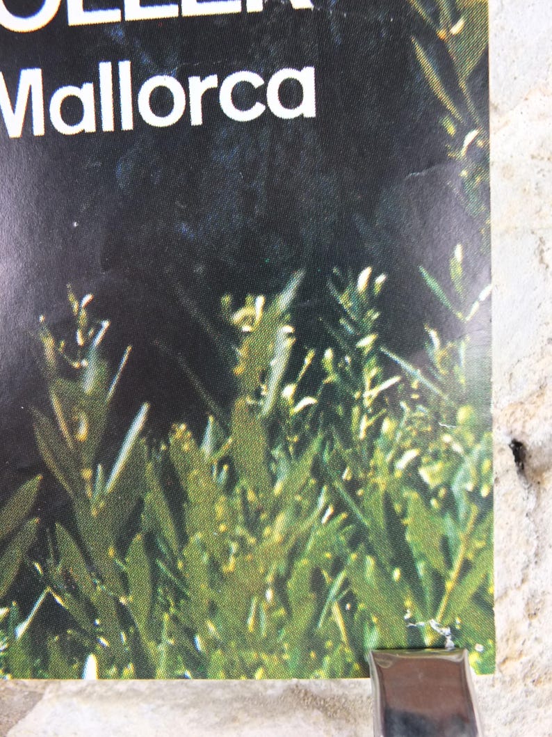 1970s Majorca Mallorca Poster, Port De Soller, Vintage Spanish Travel ...