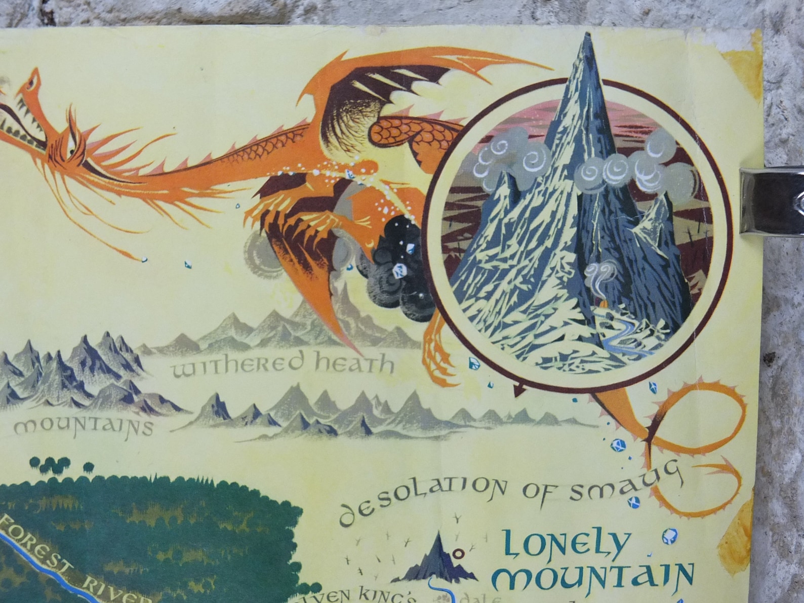 1977 Vintage Map of Middle Earth Poster J.R.R. Tolkien by - Etsy UK