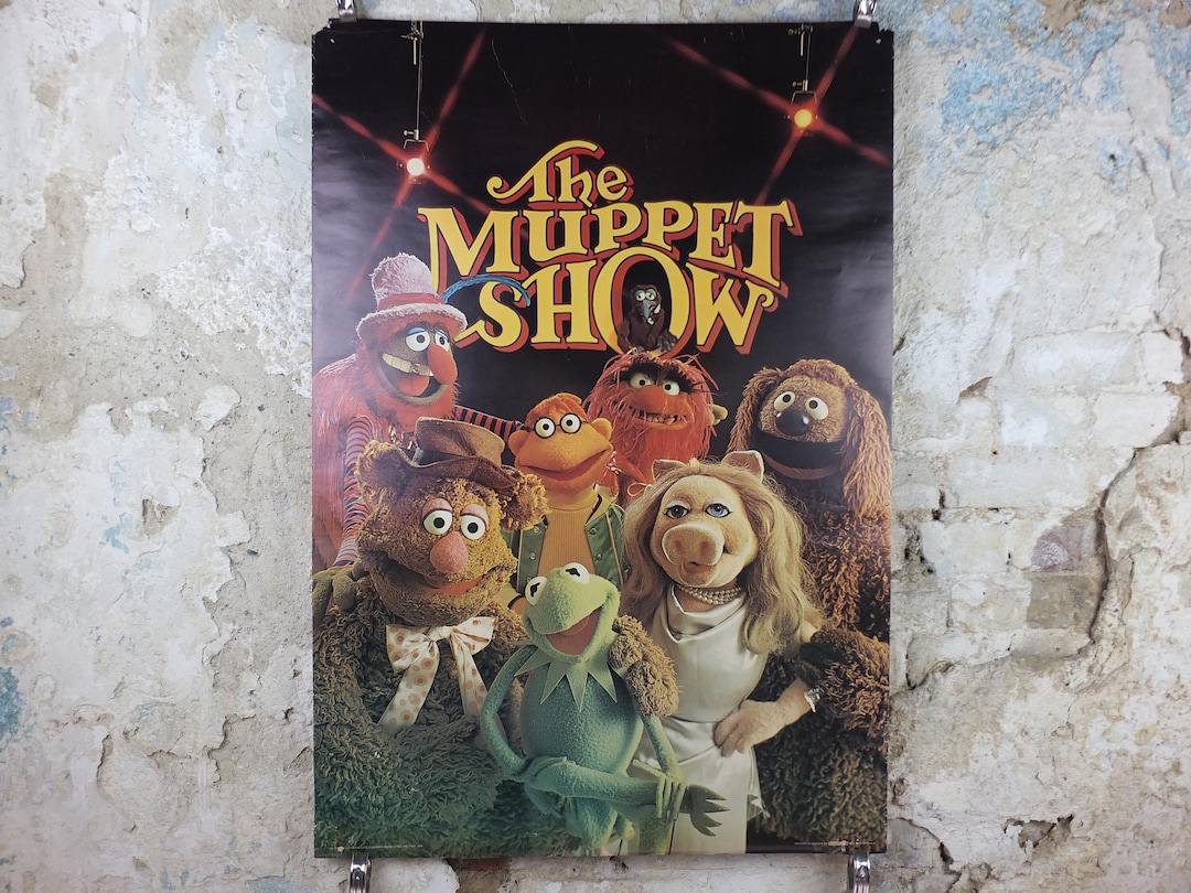 1976 the Muppet Show Poster, the Muppets, Kermit the Frog, Miss Piggy ...