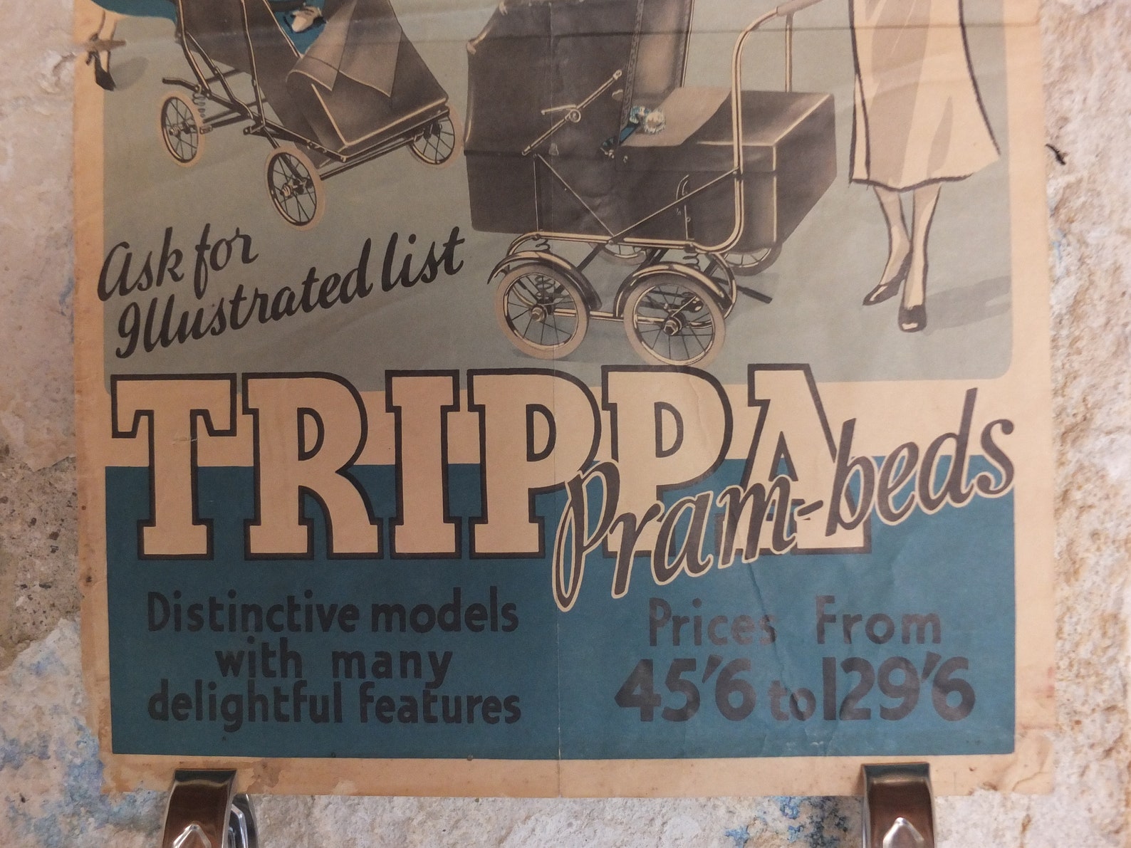 Original Vintage Talmo Baby Pram Poster Sunshine Walker - Etsy