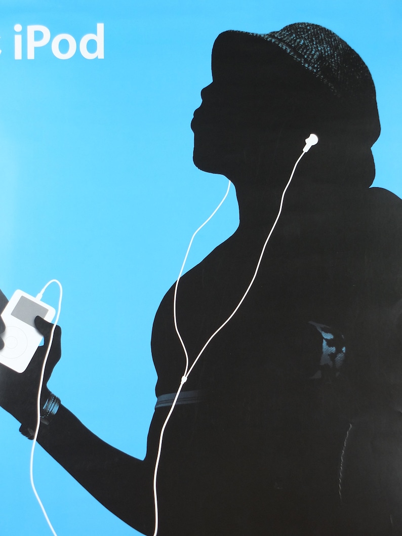 2004 Apple Ipod Poster, Original Dancing Man in Hat by Susan Alinsangan ...