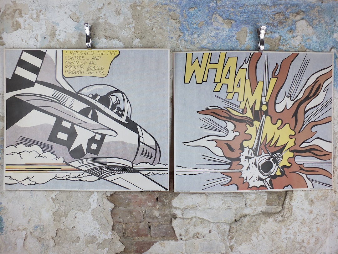 1986 Roy Lichtenstein Double Poster, Whaam 1963, as I Opened Fire, Tate ...