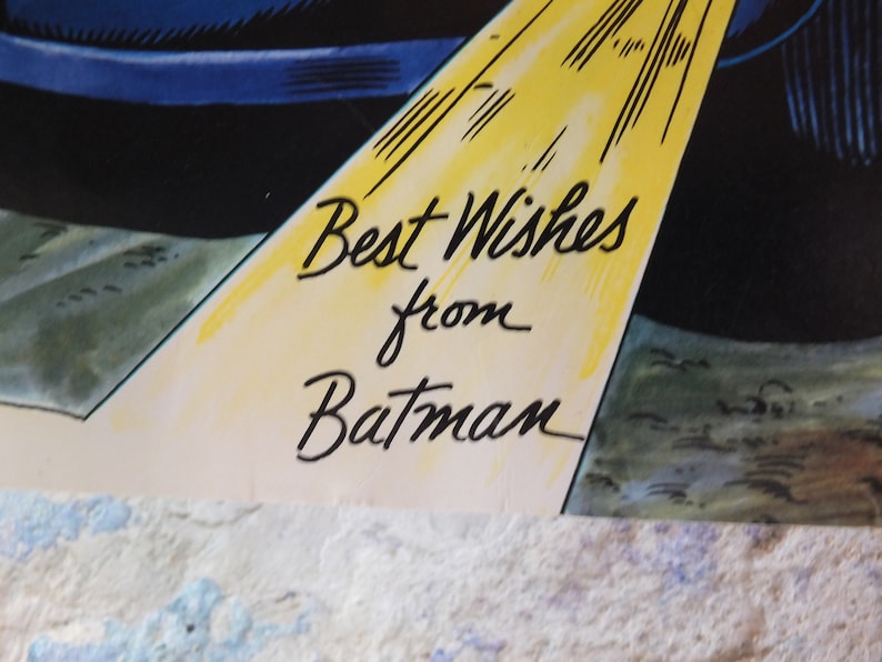 Original Vintage Comic DC Batman and Robin Batmobile Batcave | Etsy UK