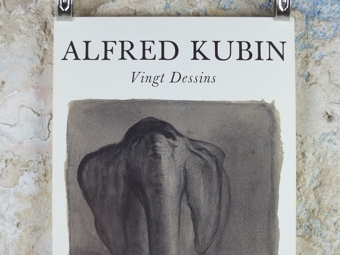 1986 Alfred Kubin Poster, the Elephant, Amazing Condition, Surrealism ...