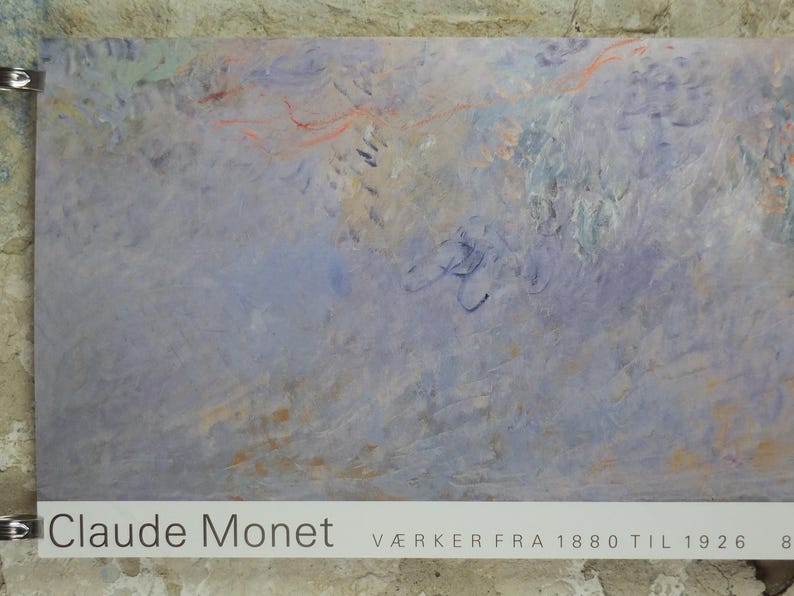 1993 Claude Monet Poster, Wisteria 1919 1920, Louisiana Museum of ...