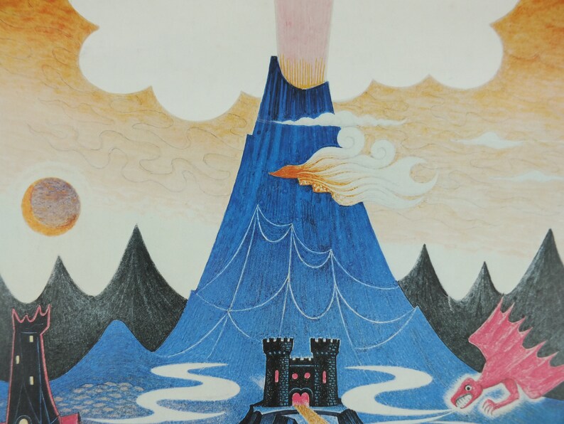 1981 Lord of the Rings Poster, J.R.R. Tolkien by Eric Fraser, BBC Radio ...