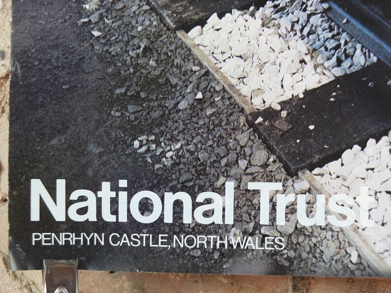 1970s Original National Trust Poster Red Steam Train Penrhyn - Etsy