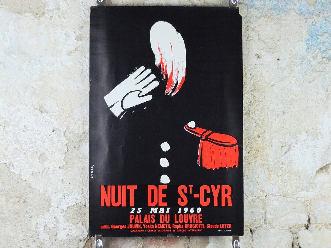 1960 Nuit De St Cyr ESM Poster, École Spéciale Militaire De Saint-cyr ...
