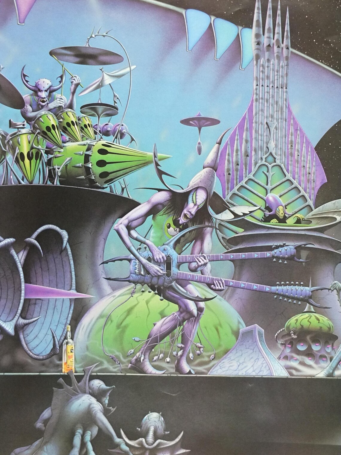 1987 Hawkwind Out of the Shadows Poster, by Rodney Matthews, Encore at ...