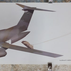 Original Vintage Poster Lockheed C-141B Starlifter Military Air Force ...