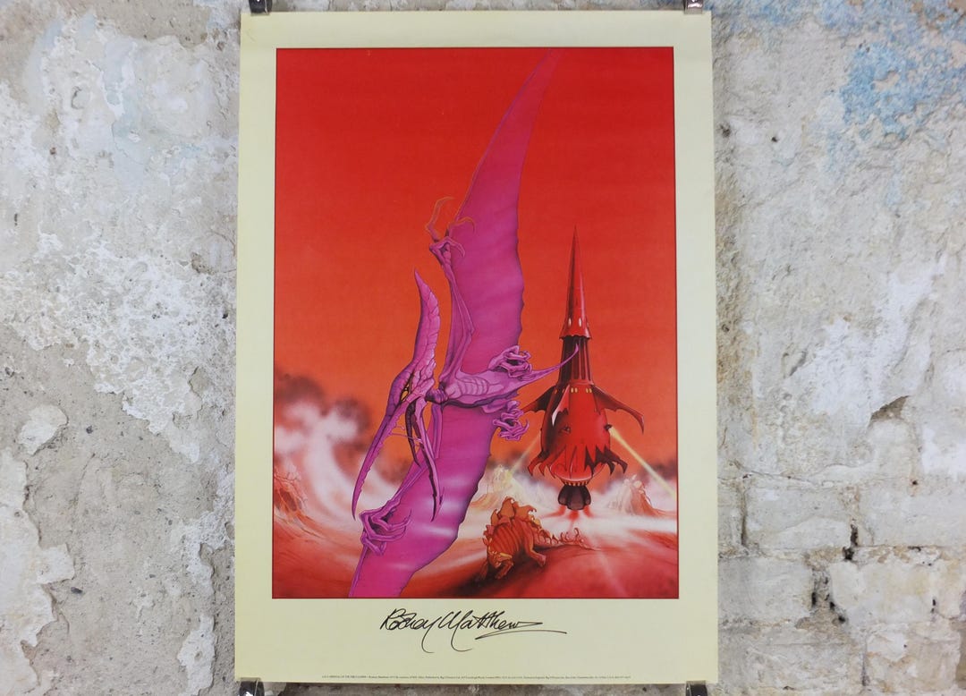 1977 Signed Rodney Matthews Poster, Arrival of the Fire Clown, GA71 ...