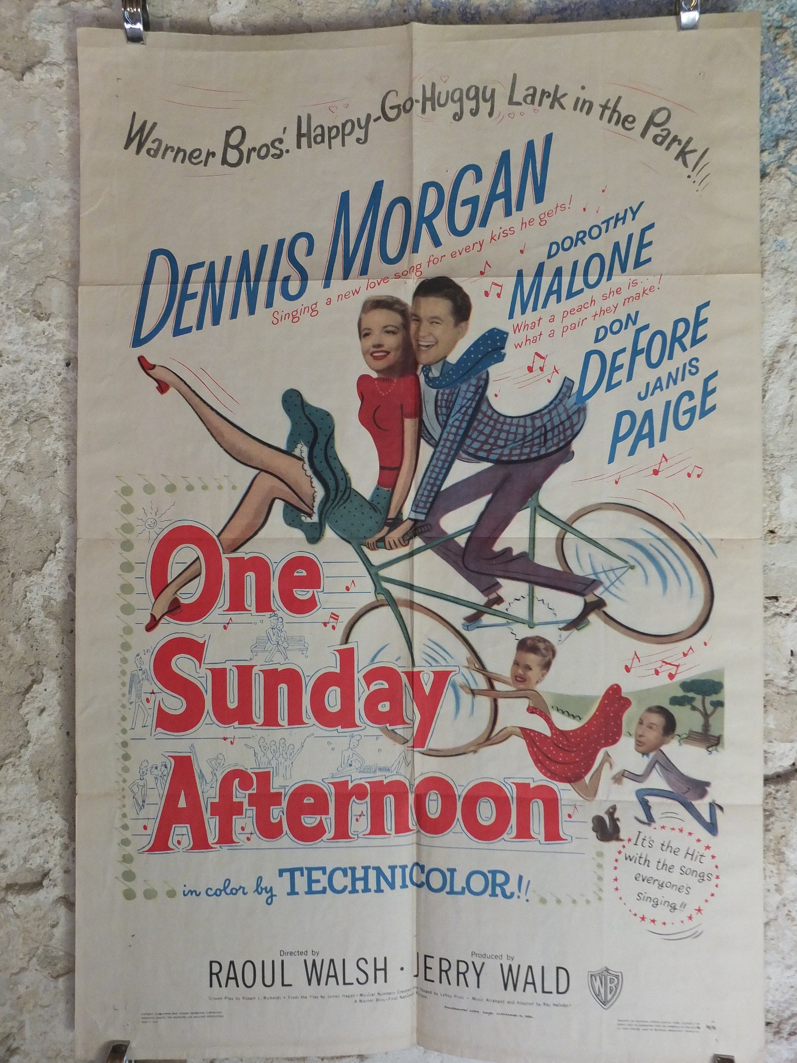 Original Vintage Movie Poster One Sunday Afternoon 1949 1940s - Etsy