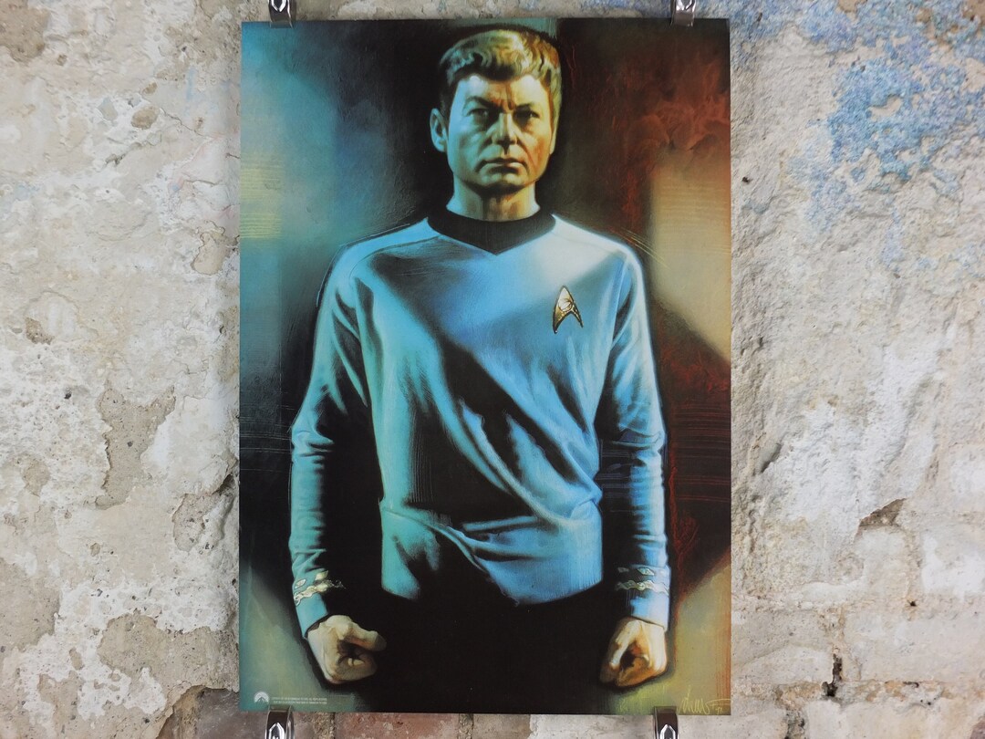 1992 Dr "bones" Mccoy Poster, Star Trek, by Drew Struzan, Deforest ...
