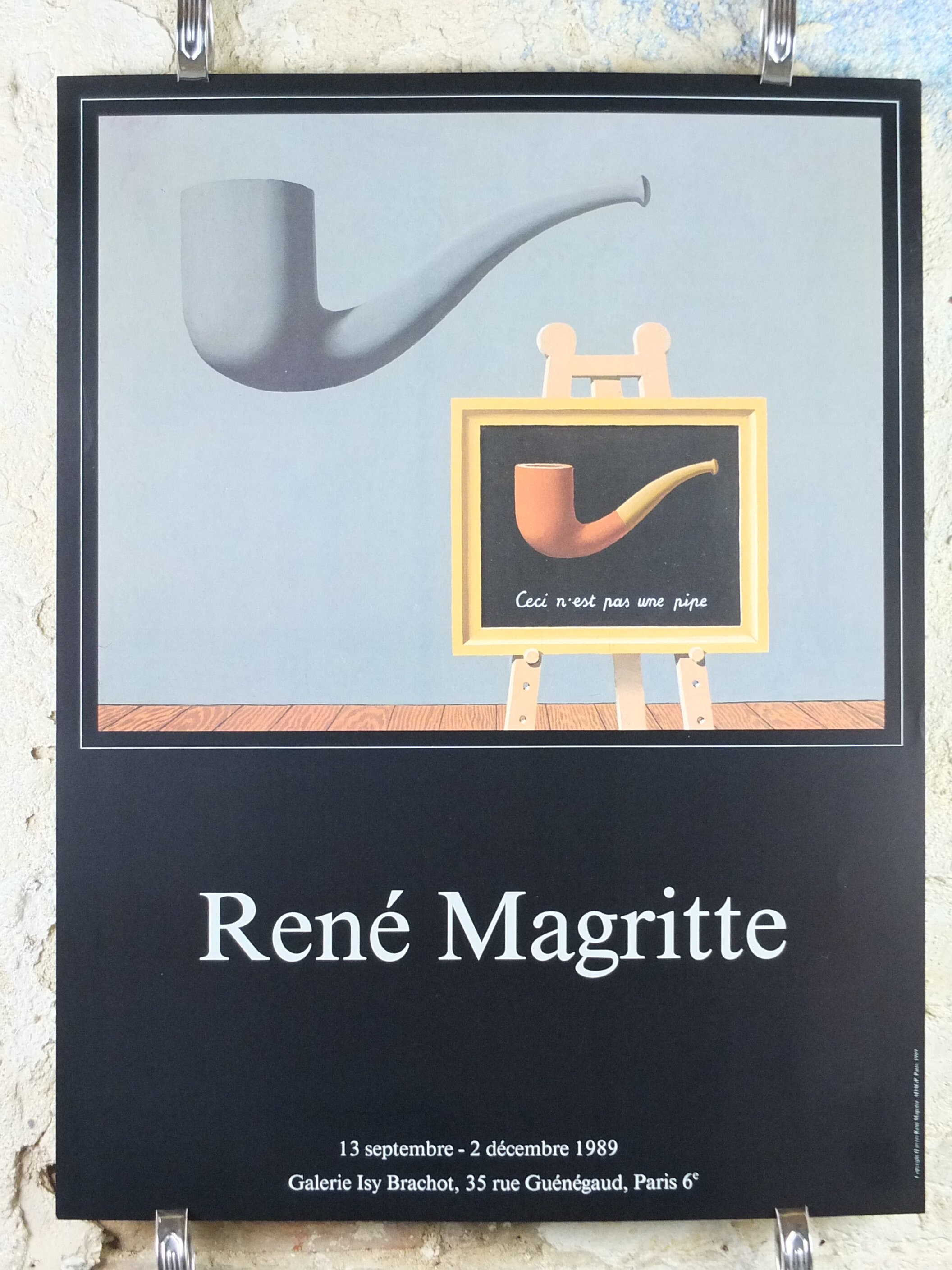 1989 Rene Magritte Poster This is Not a Pipe the Treachery - Etsy UK
