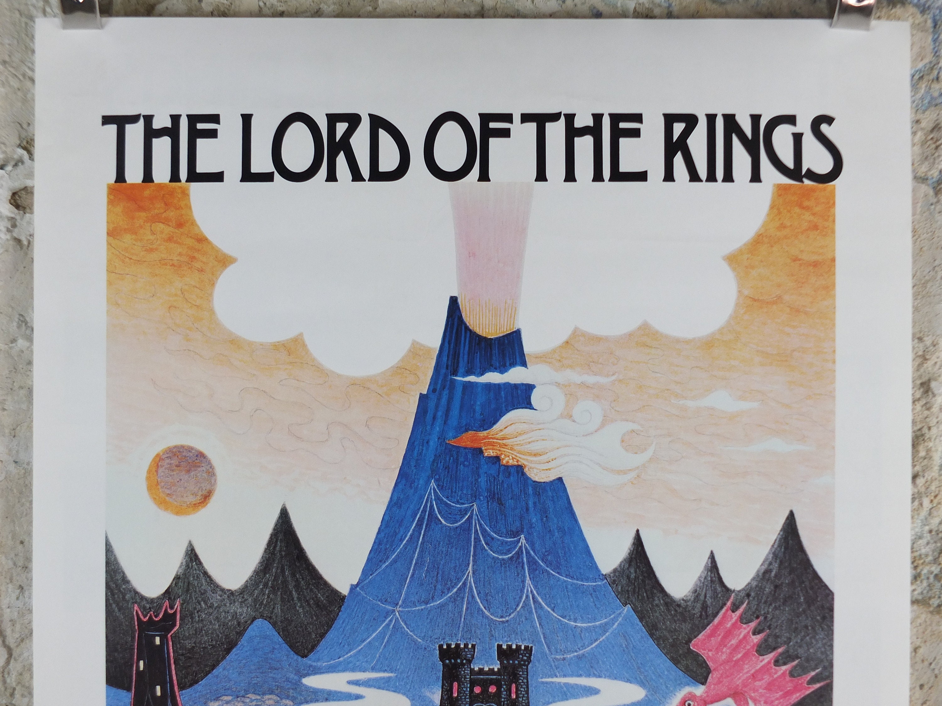 1981 Lord of the Rings Poster J.R.R. Tolkien by Eric Fraser | Etsy