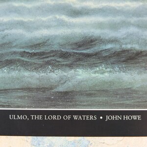 1999 Tolkien Unfinished Tales Poster, Ulmo Lord of Waters, by John Howe ...