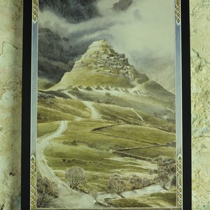 2002 Edoras the Golden Hall Poster, by Alan Lee, Vintage JRR Tolkien ...