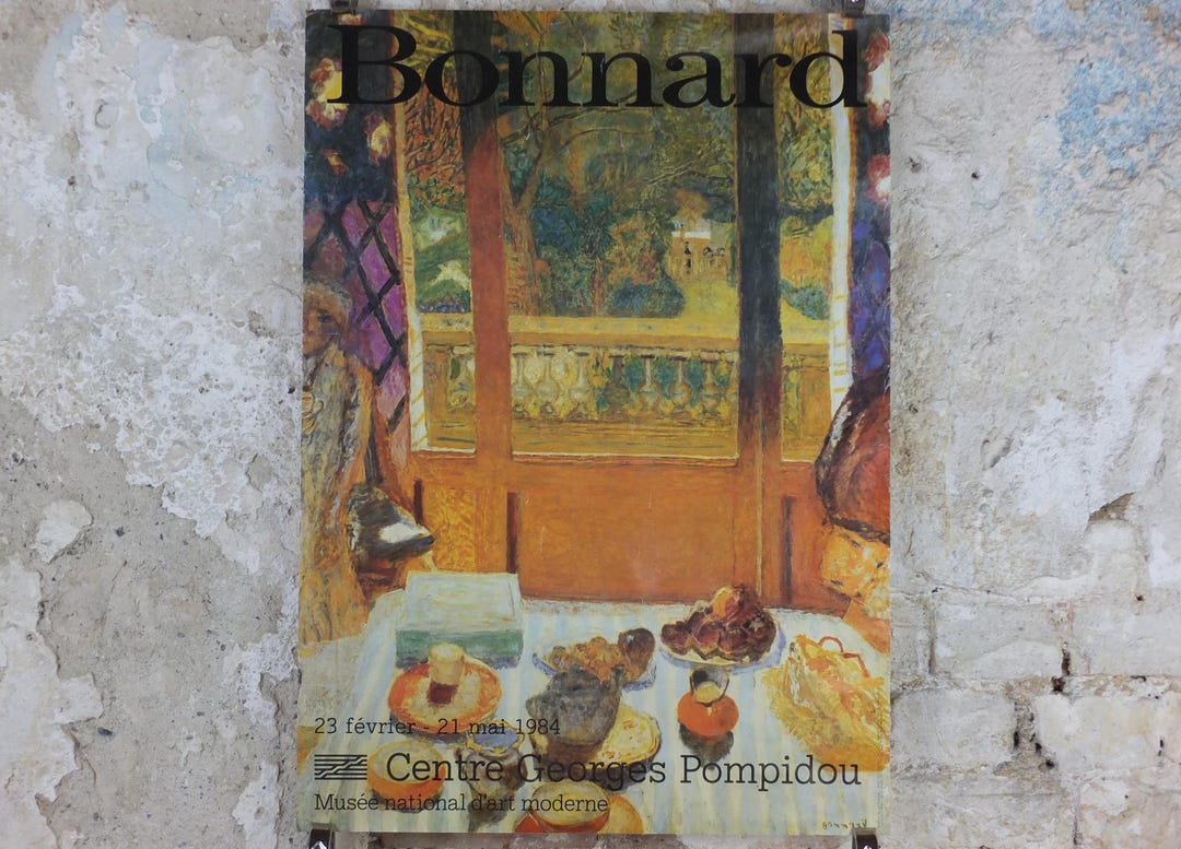 1984 Pierre Bonnard Poster, the Breakfast Room 1930, La Salle à Manger ...