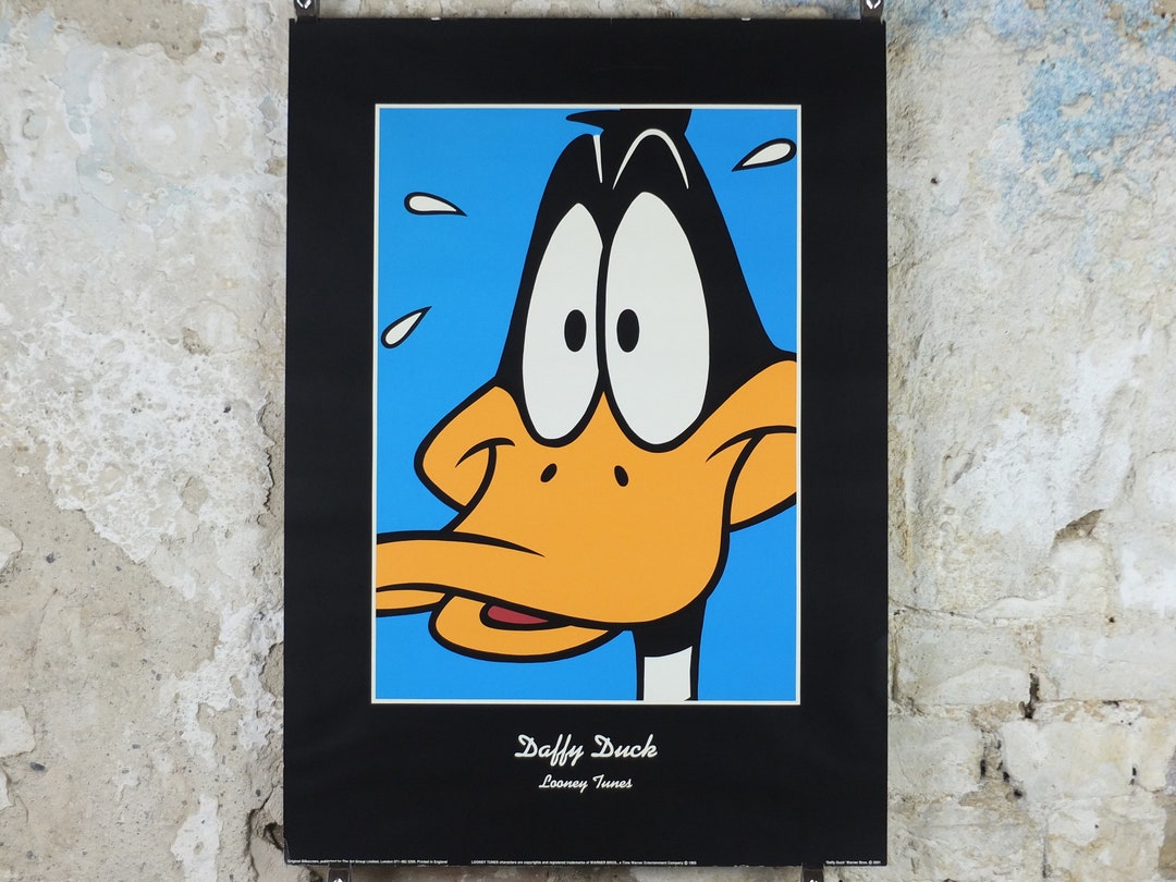 1993 Daffy Duck Poster, Looney Tunes and Merrie Melodies by Warner Bros ...