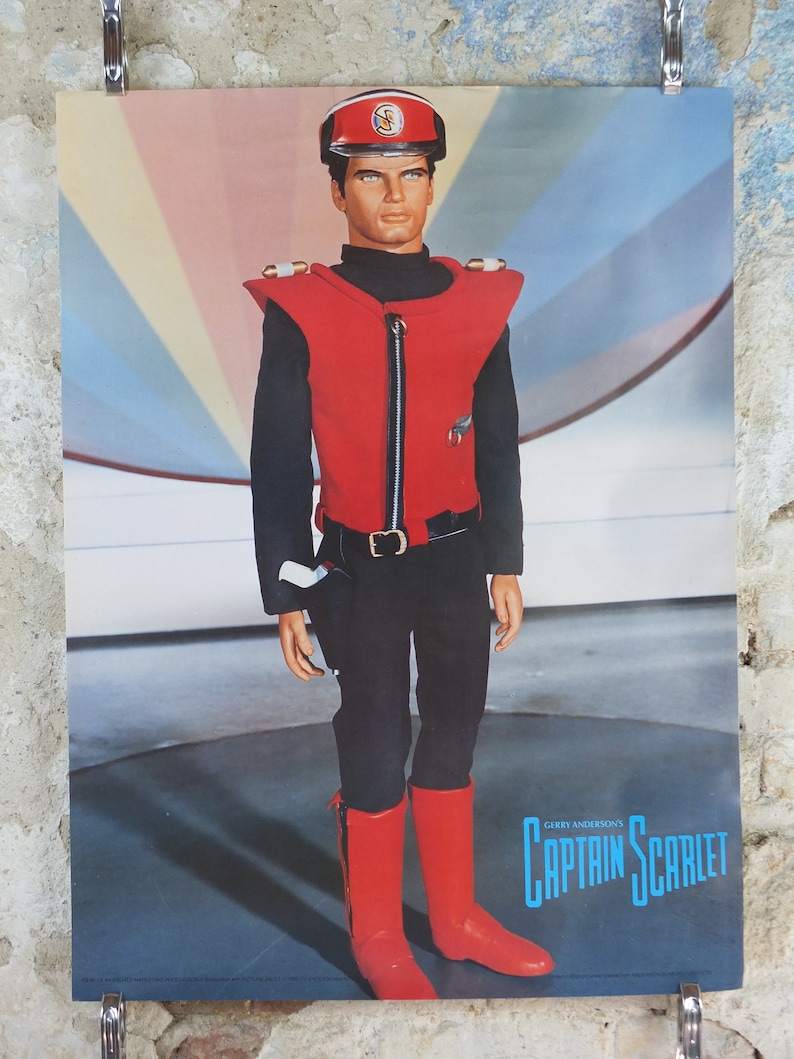 1989 Captain Scarlet Poster, From Gerry Anderson, Creator of ...
