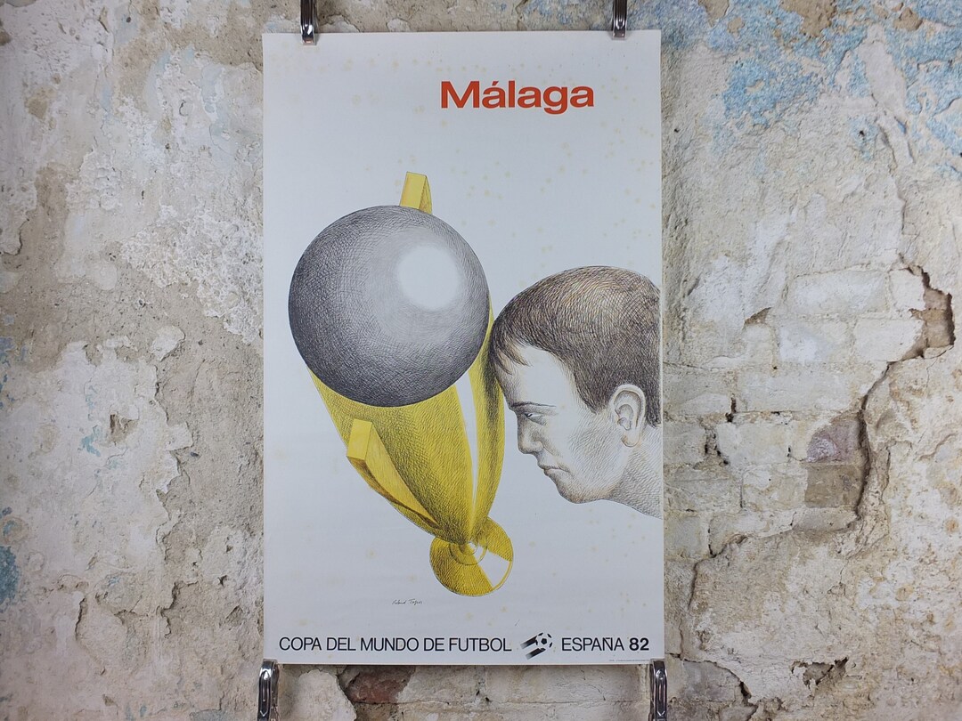 1982 World Cup Poster, Malaga Spain 82 Espana, Copa Del Mundo De Futbol ...
