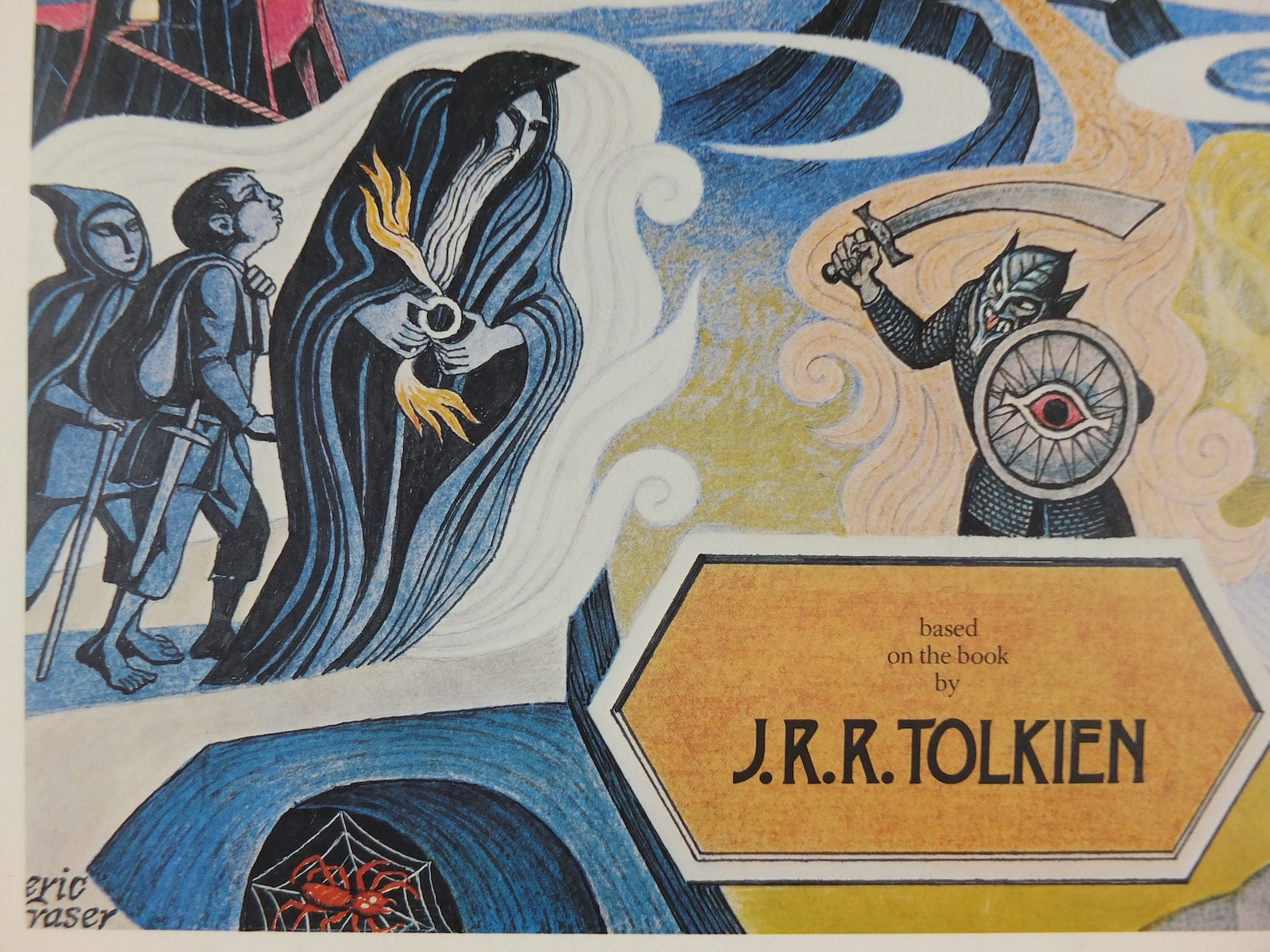 1981 Lord of the Rings Poster, J.R.R. Tolkien by Eric Fraser, BBC Radio ...