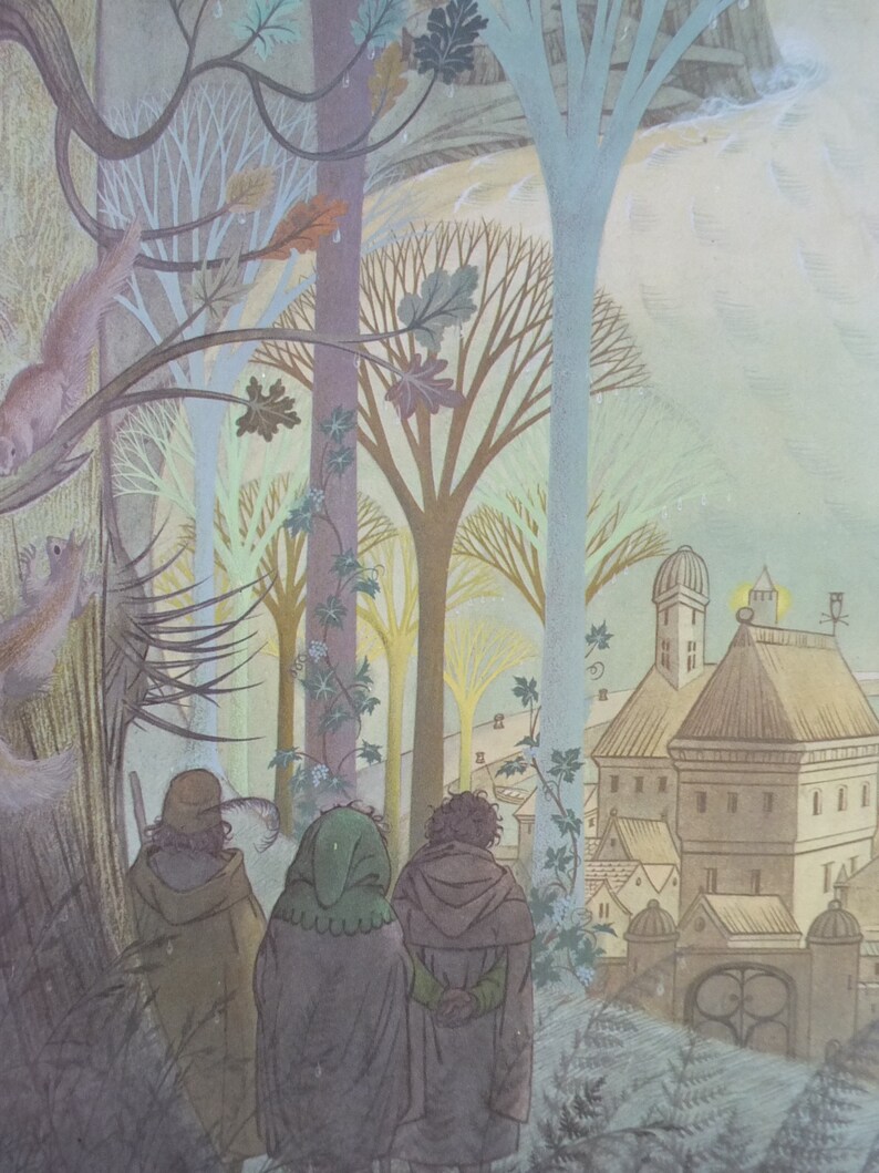 1975 Pauline Baynes Bilbo's Last Song Poster J.R.R. - Etsy