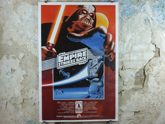The Empire Strike Back Poster Larry Noble's Star Wars - Etsy UK