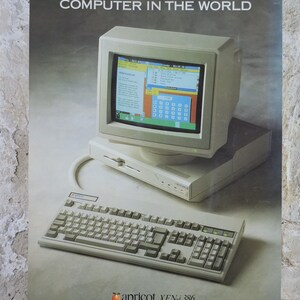 1986 Apricot Xen-i 386 Poster, the First IBM Compatible Computer With 5 ...