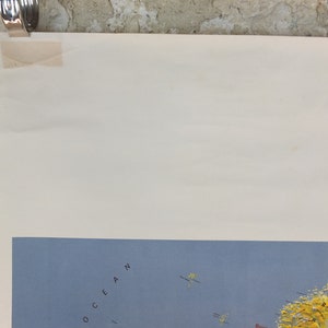 1967 BEA Europe Route Map Poster, British European Airways, Original ...