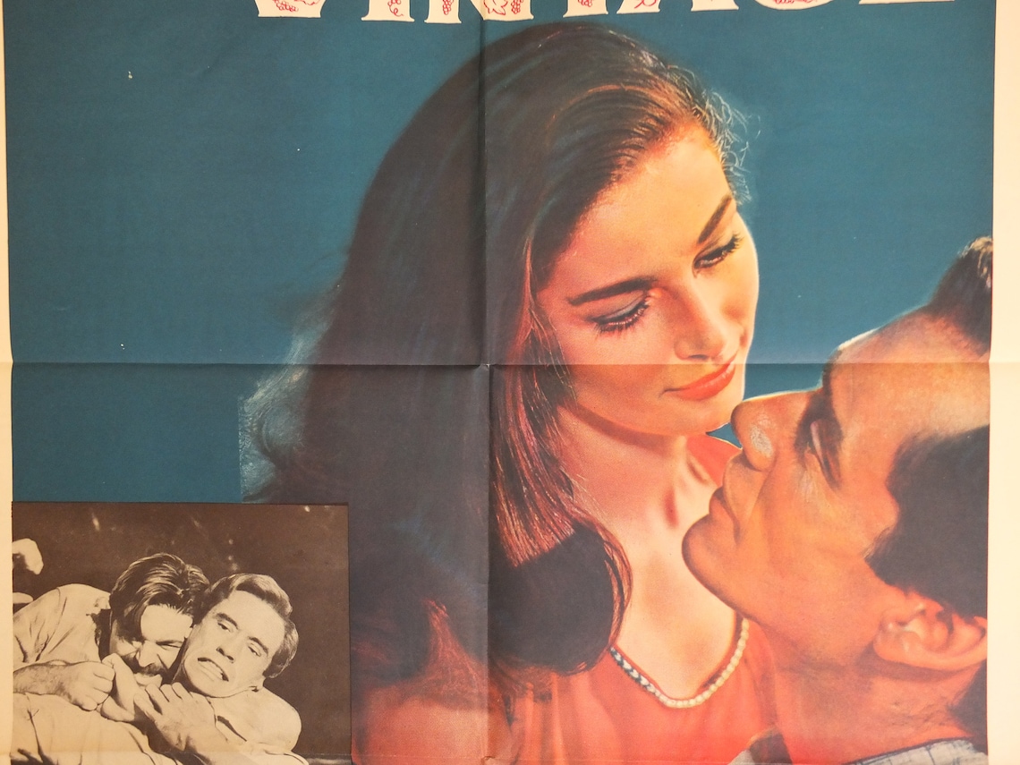 Original Vintage Movie Poster the Vintage 1957 1950s Wall Art Love ...