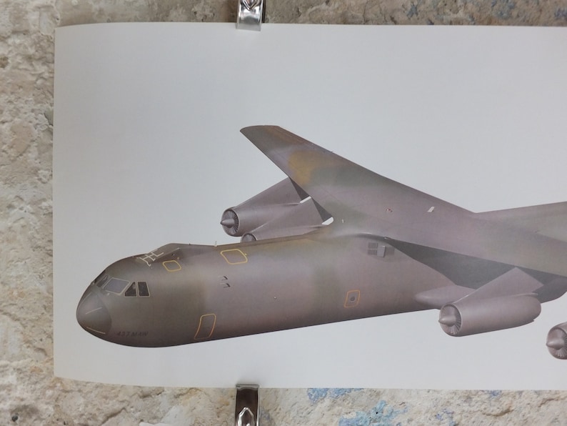 Original Vintage Poster Lockheed C-141B Starlifter Military - Etsy