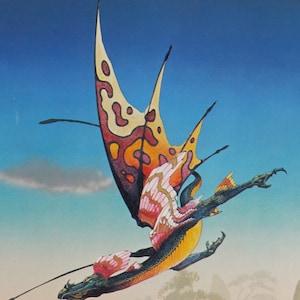 1977 Swooping Dragon Poster, by Roger Dean, From Paper Tiger and Dragon ...