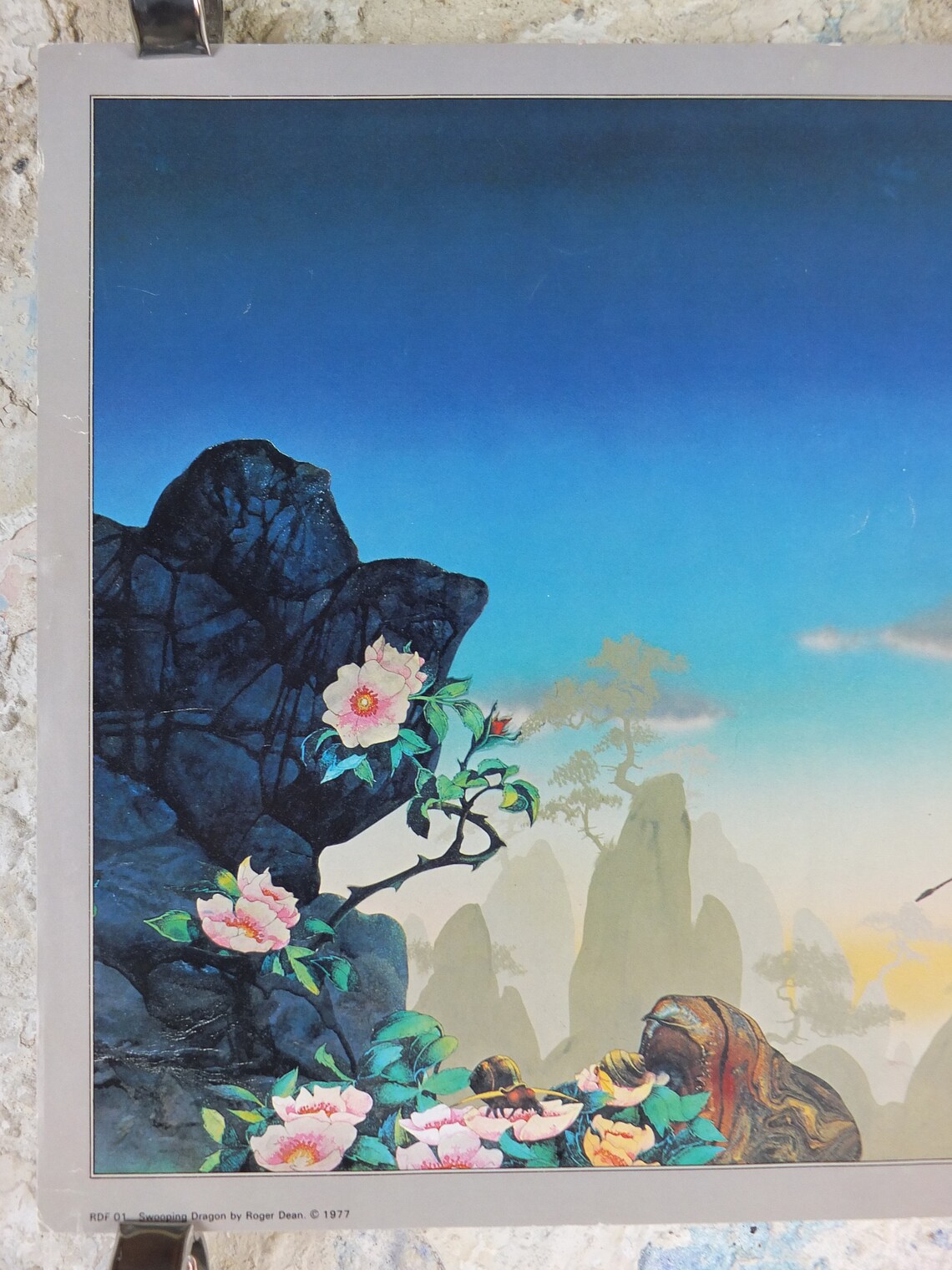 1977 Swooping Dragon Poster, by Roger Dean, From Paper Tiger and Dragon ...