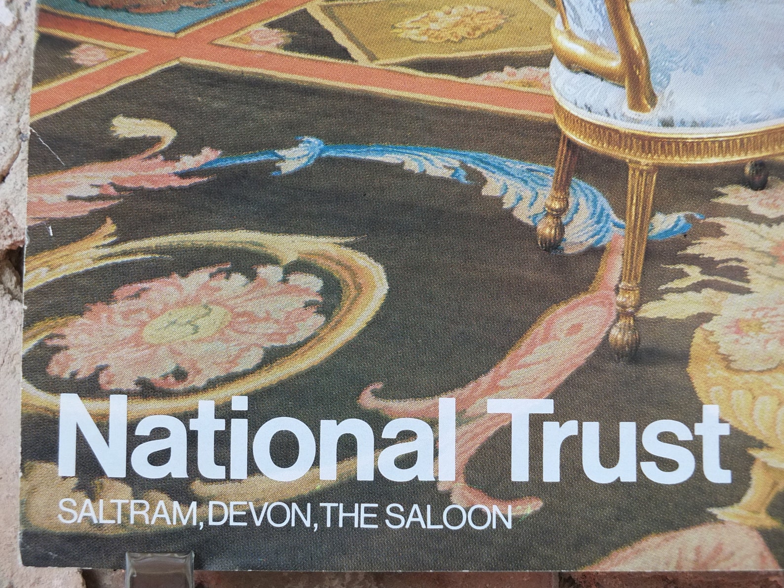 1970s Original National Trust Poster, the Saloon, Saltram House, Devon ...