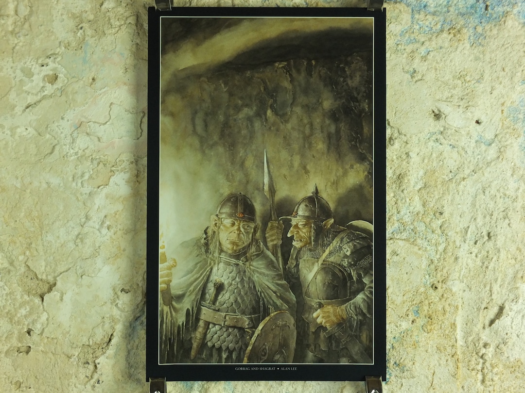 1999 Mordor Goblins and Orcs Poster, Gorbag and Shagrat by Alan Lee ...