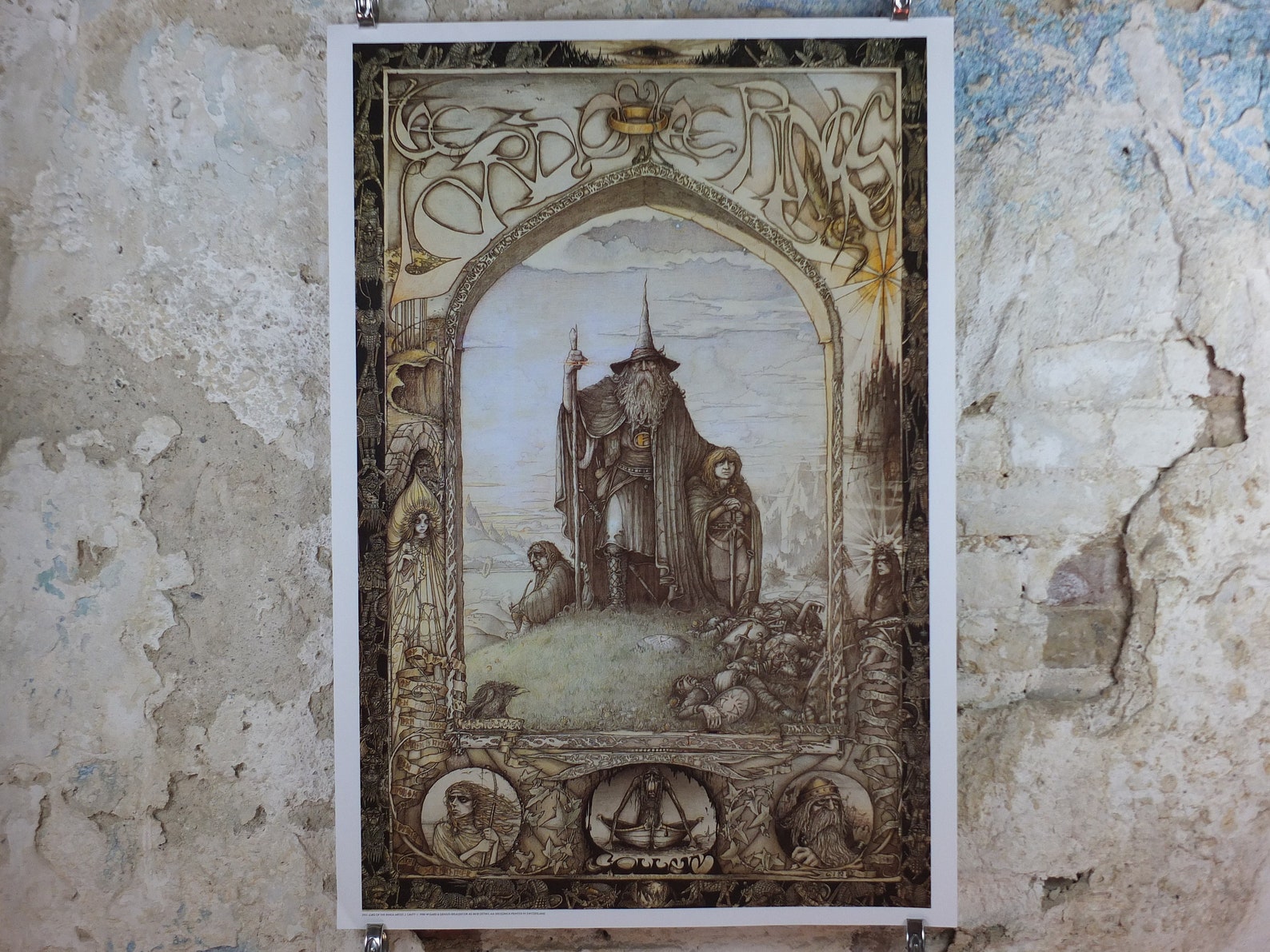 Vintage Lord of the Rings Tolkien Poster by James Cauty 1988 - Etsy UK