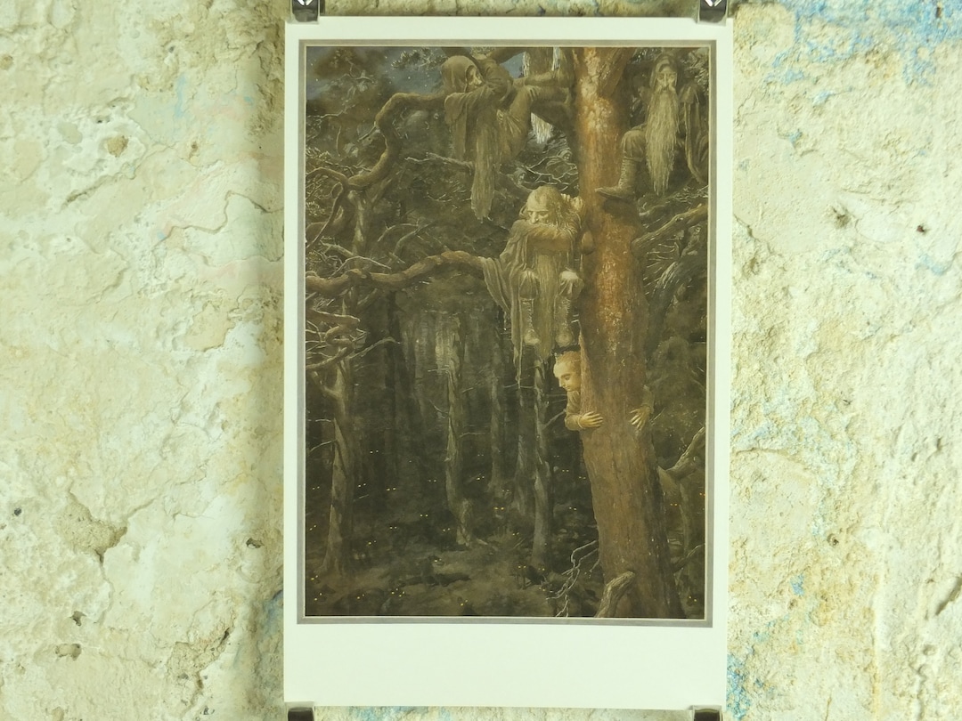 1997 the Wargs Poster, by Alan Lee, Dwarves in the Trees From the ...
