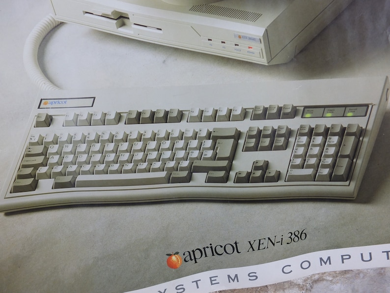 1986 Apricot Xen-i 386 Poster, the First IBM Compatible Computer With 5 ...