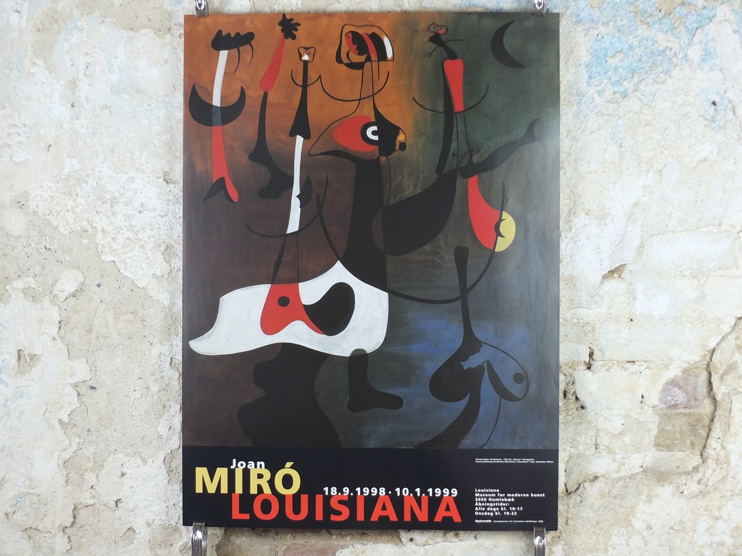 1998 Joan Miro Poster, Rhythmic Characters 1933-34, Surrealism, Fauvism ...