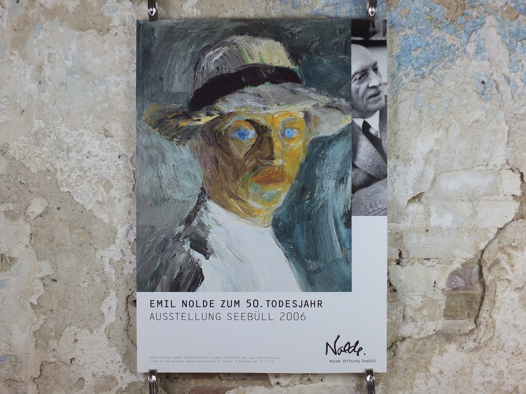 2006 Emil Nolde Poster, Self Portrait, Berlin Succession, Die Brücke ...