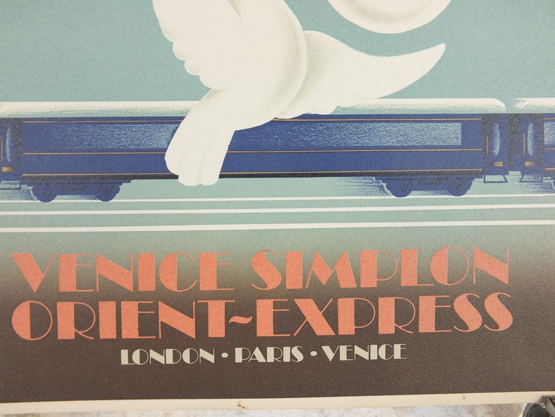 Original Venice Simplon Orient Express Poster, Milan by Fix Masseau ...